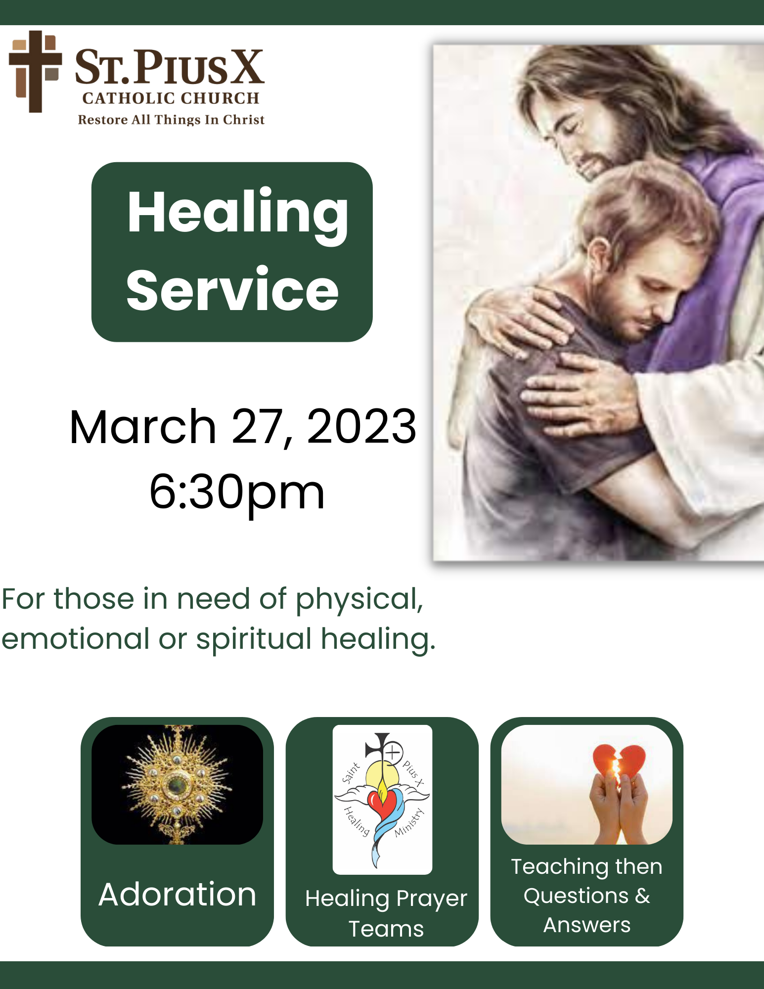 St. Pius X Healing Ministry - St. Pius X - Appleton, WI